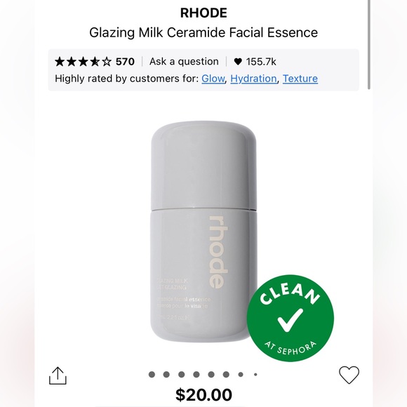 rhode skin | Skincare | Rhode Mini Glazing Milk | Poshmark